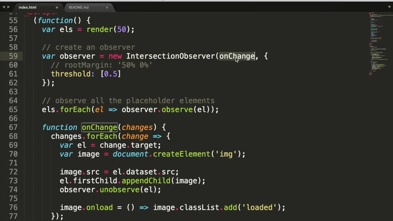 IntersectionObserver API - In 60 Seconds
