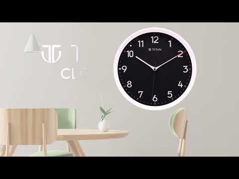 Buy Online Titan Contemporary Black Wall Clock with Silent Sweep ...