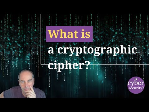 What is a cryptographic cipher?