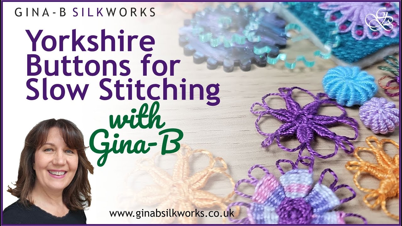 Pretty Florals with Yorkshire Buttons: Elevate Your Slow Stitching With These Unique Embellishments!