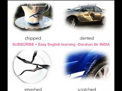Meaning of Chipped, dented , smashed , Scratched in hindi #english #viral #education #trending #DSI