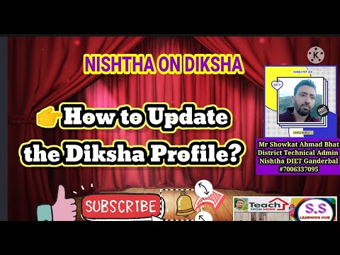 NISHTHA/DIKSHA.How To Update Profile OF OUR DIKSHA ID? EASY STEPS.
