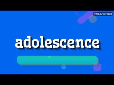 ADOLESCENCE - HOW TO PRONOUNCE IT!?
