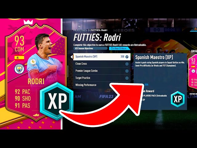 Rodri Futties objective: FIFA 23 Rodri Futties objective - All tasks, rewards, and more