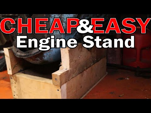 Wooden DIY Engine Stand - Budget Engine Stand Build