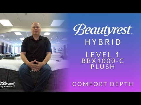 Beautyrest Hybrid Level 1 BRX1000-C Plush Mattress Comfort Depth 3