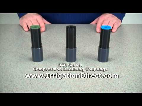 Drip Irrigation Compression Reducing Coupling for 940 and 620 Tubing