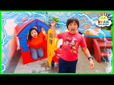 What Causes Lightning and Thunder??? | Educational Video for kids with Ryan ToysReview