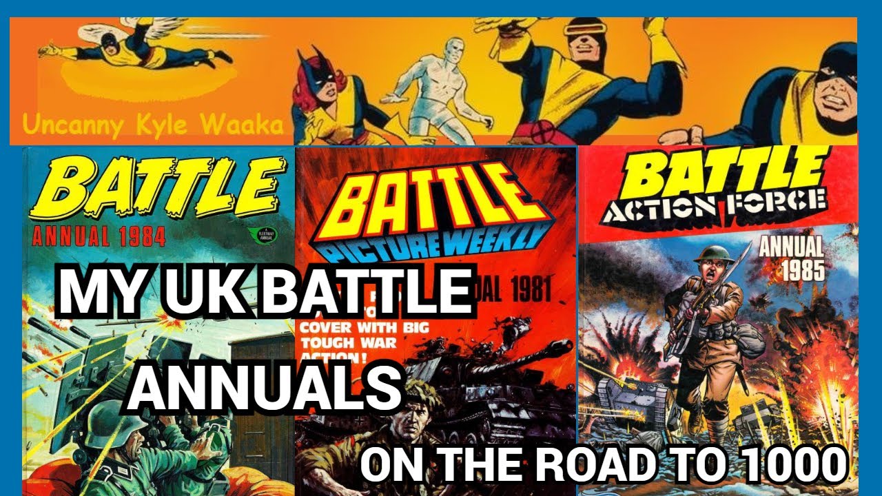 #ukcomicbooks #Charleyswar   My UK BATTLE COMIC BOOK ANNUALS COMIC BOOK Collection #growtogeather