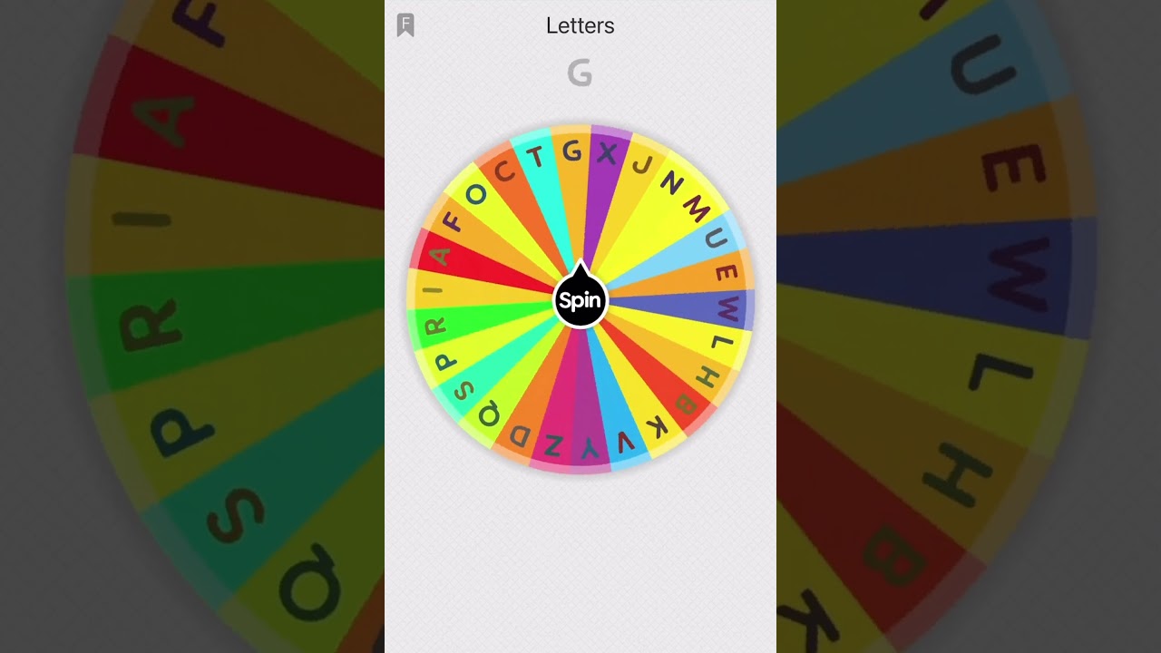 Part 1. If it lands on your name’s initial you are out #spinthewheel