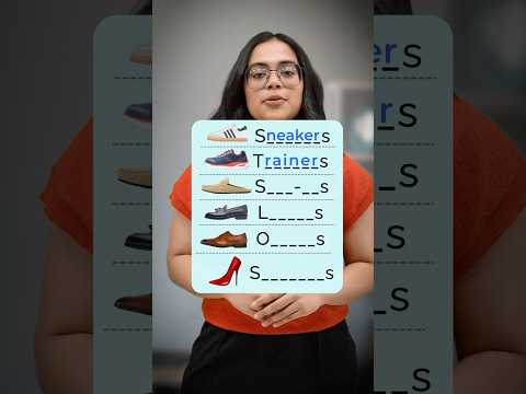 Learn Shoe Vocabulary - Names of Types of Shoes in English | English With Ananya @learnexhindi