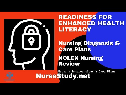 Readiness for Enhanced Health Literacy Nursing Diagnosis and Nursing Care Plan