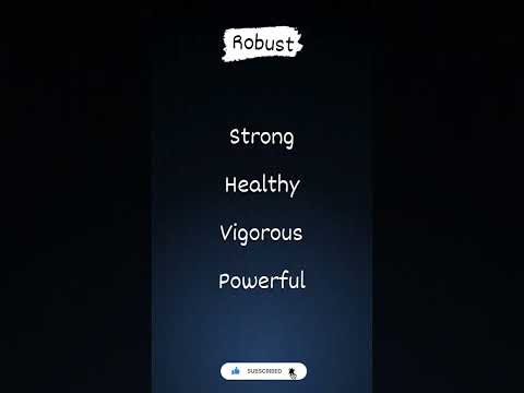 Robust meaning | English vocabulary | #wordbook #learnenglish