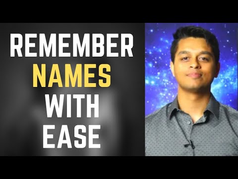 How to Remember Peoples Names Easily to Increase Memorability & Charisma