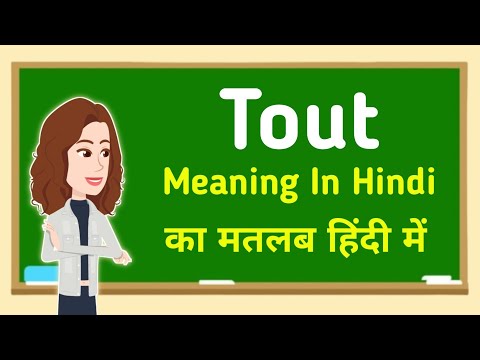 Tout meaning in hindi || Tout का मतलब हिंदी में