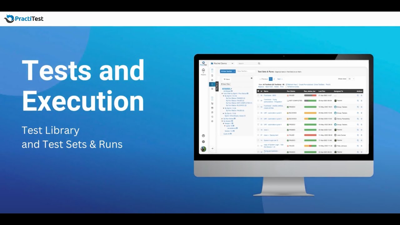 PractiTest Testing and Execution Modules