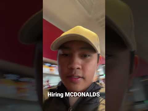 HIRING McDONALDS GUYS! APPLY NA!