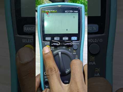 Characteristics of good and damaged diodes in buzzer test mode #short #value #test #diode