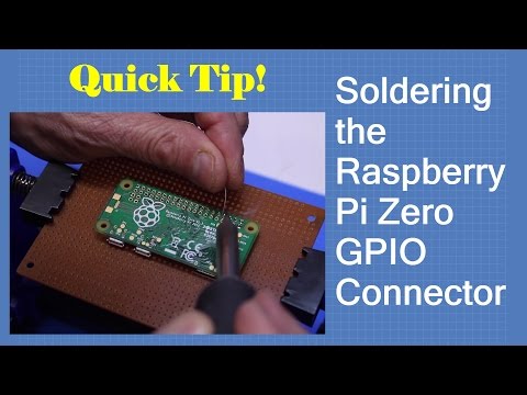 Soldering the Raspberry Pi Zero GPIO Connector - Quick Tip