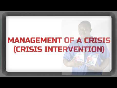 CRISIS MANAGEMENT IN MENTAL HEALTH
