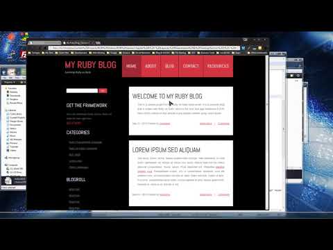 Ruby on Rails Tutorial | Lesson 32 | Full HD | Integrating and Rendering HTML CSS -Part 1