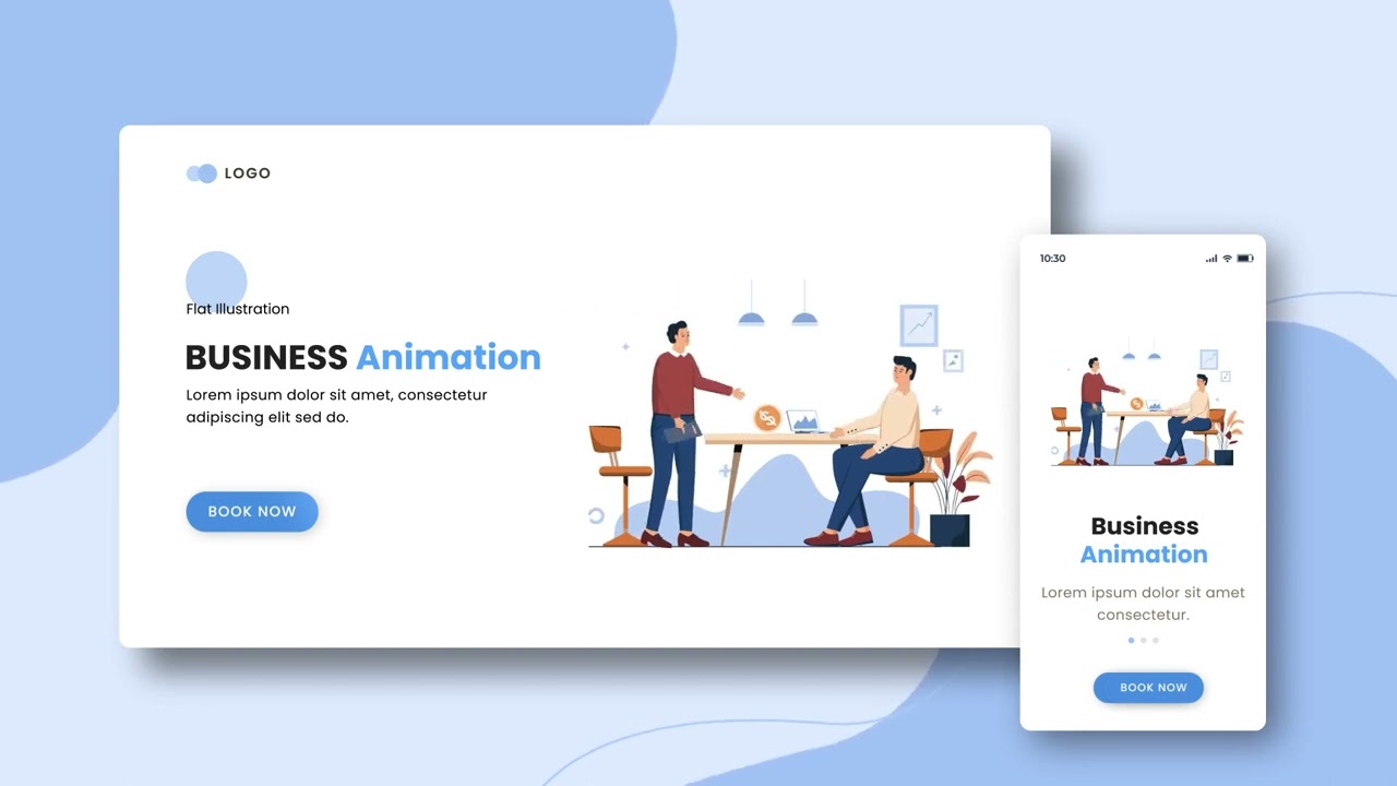 Digital Marketing Animations - Flat Concept