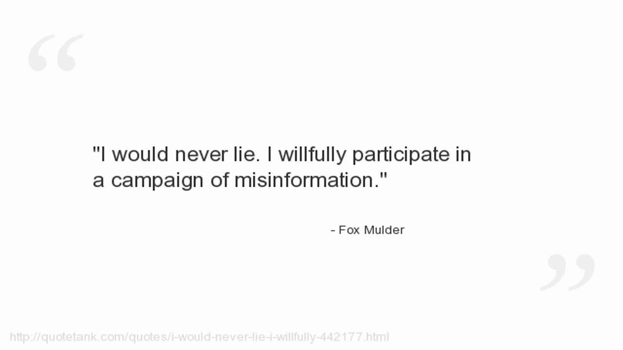 Fox Mulder Quotes