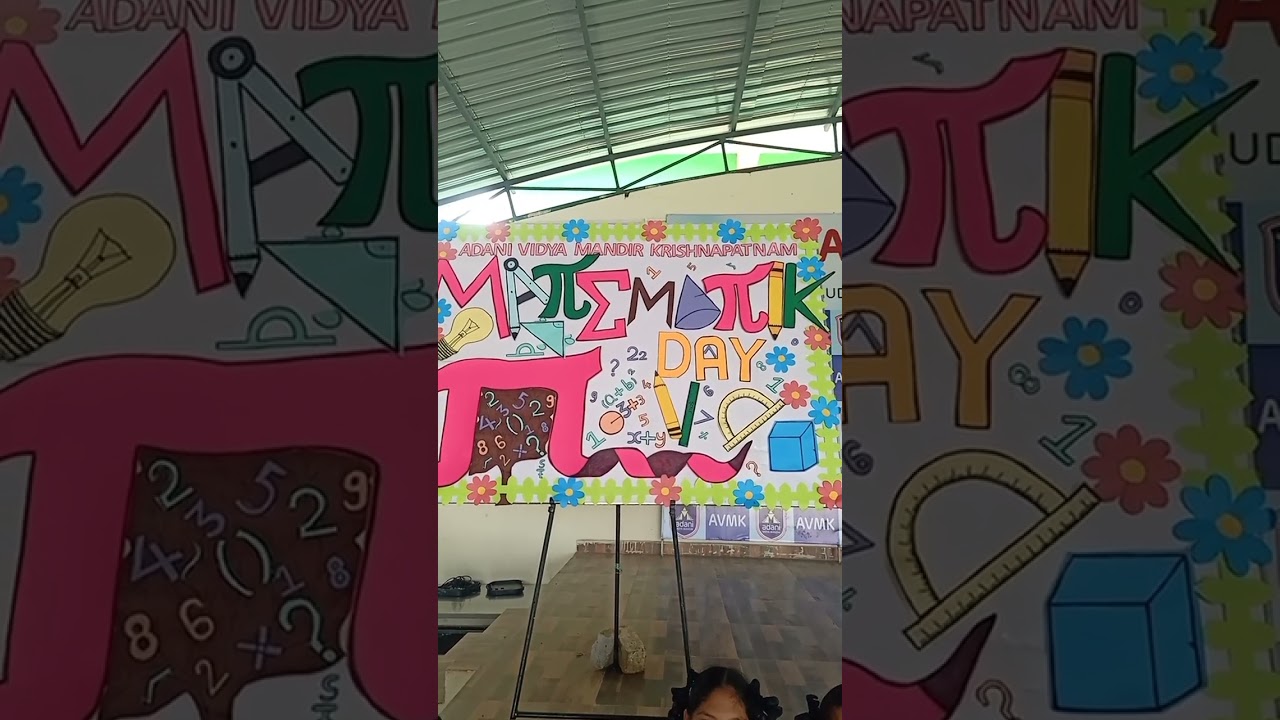 mathematics day board work decoration 👏👏👏