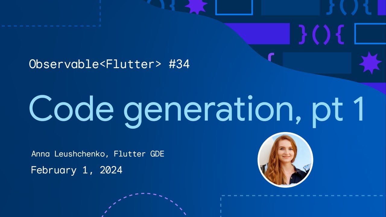 Observable Flutter #34: Code generation