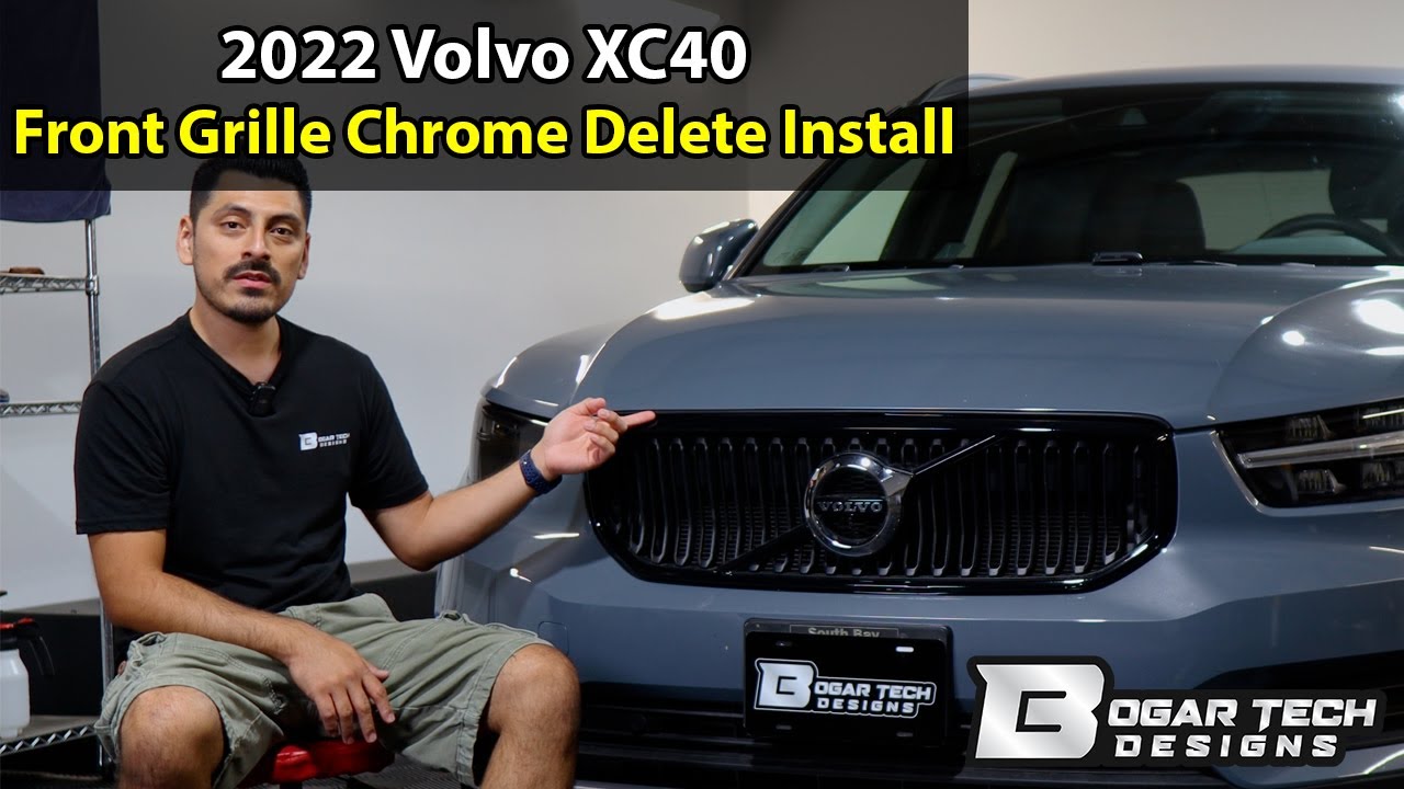 Volvo XC40 2019-2025 Front Grille Chrome Delete Install