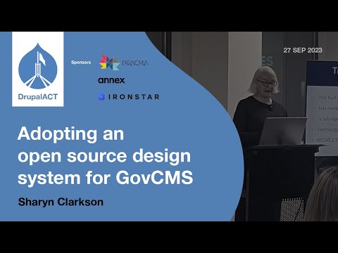 Adopting an open source design system for GovCMS (Sharyn Clarkson - DrupalACT September 2023)