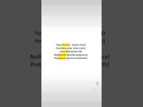 Root word of a medical term #basicsofmedicine #medicalterminology #shorts