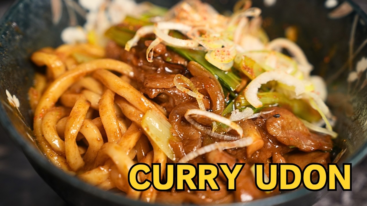 Make Ultimate Japanese Curry Udon Noodle with Golden Curry Block ! The Rich Soup is Delicious!