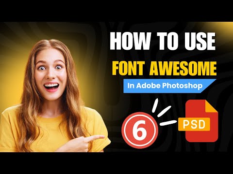 How to use font awesome 6 icons in photoshop