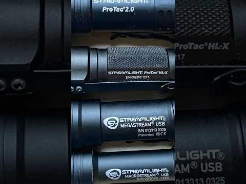 Streamlight handheld flashlight comparison: Macrostream vs Megastream vs HLX vs Protac 2.0