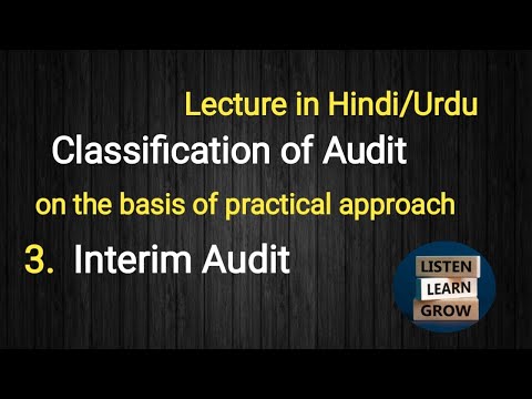 Interim Audit lecture in Hindi/Urdu