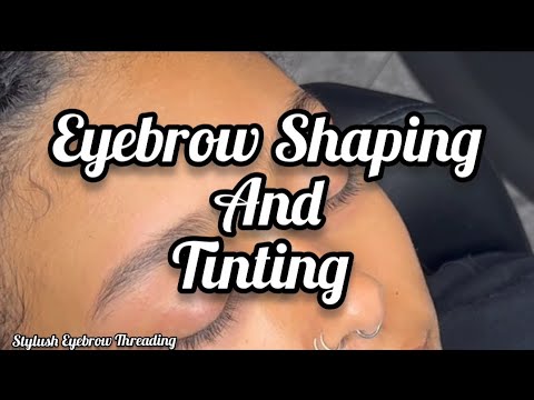 Eyebrow Shaping and Eyebrow Tint #trending #salon