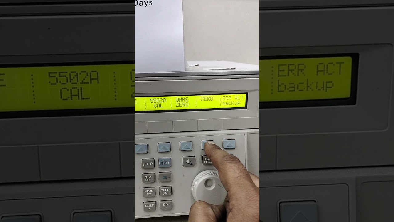 Fluke-5522A Zero-CAL#youtubeshorts #calibration #electrical #engineering #instrumentation