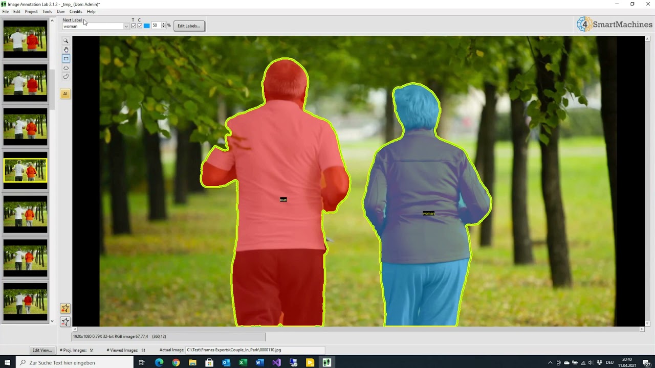Image Annotation Lab - VOS multiple objects