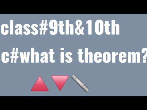 #class# 9th#
th what#is#theorem?