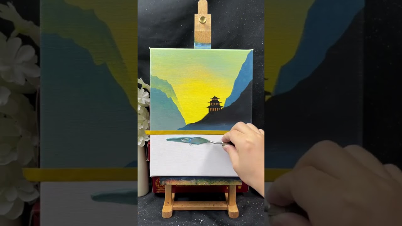#howtopaint #art #painting #drawing #acrylicpainting #landscapepainting #acrylicscenery