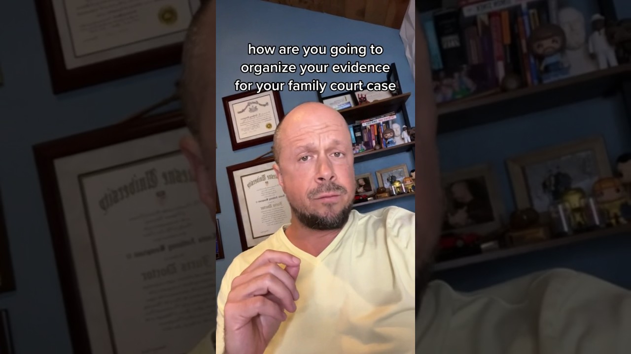 How To Organize Your Evidence In A High Conflict Divorce And Child Custody Battle - Court Clerk App