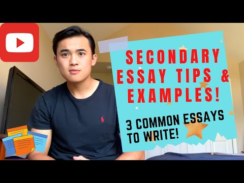 Secondary Essays Tips & Examples! (Medical School Application 2021)