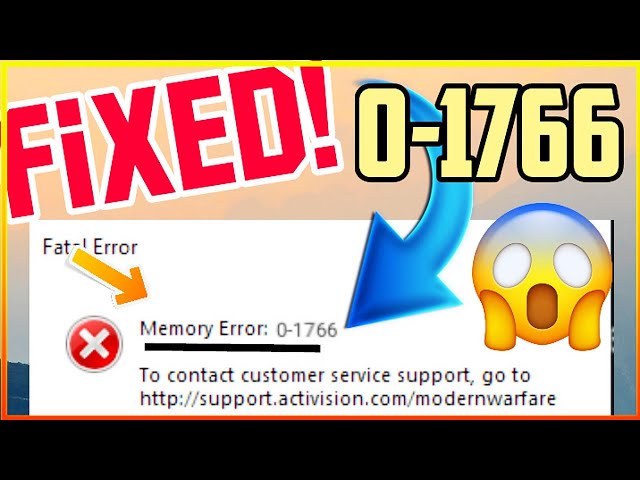 How to fix Call of Duty Warzone Memory Error 0-1766 on PC and Xbox
