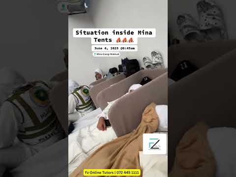 Inside the Mina Tent 🕋 | Real Hajj Experience 💫 #Hajj2025 #MinaTent #MuslimLife #Ummah