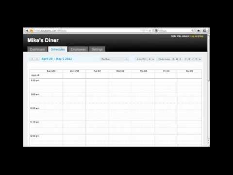 Building the weekly schedule - Employee Scheduling Software