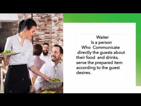 Highligts of the duties and Responsibilities of Service Personnel in the Restaurant