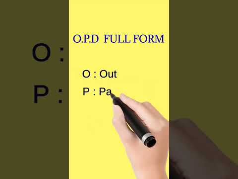 O.P.D full form | full form of OPD | #Full form