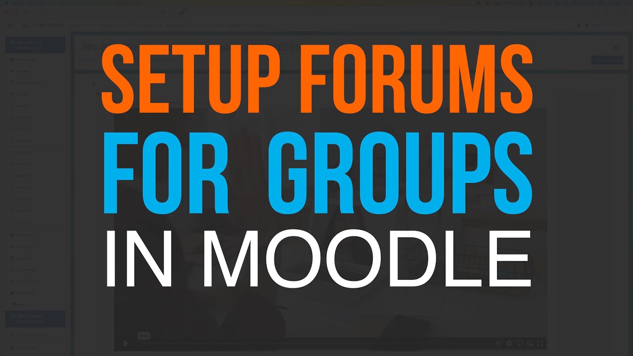 Setting up Moodle forums where students contribute in groups