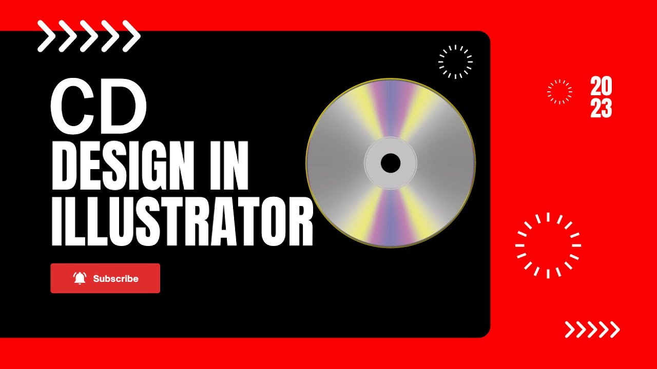 How to make CD in Adobe Illustrator - Adobe Illustrator Tutorial - 2023